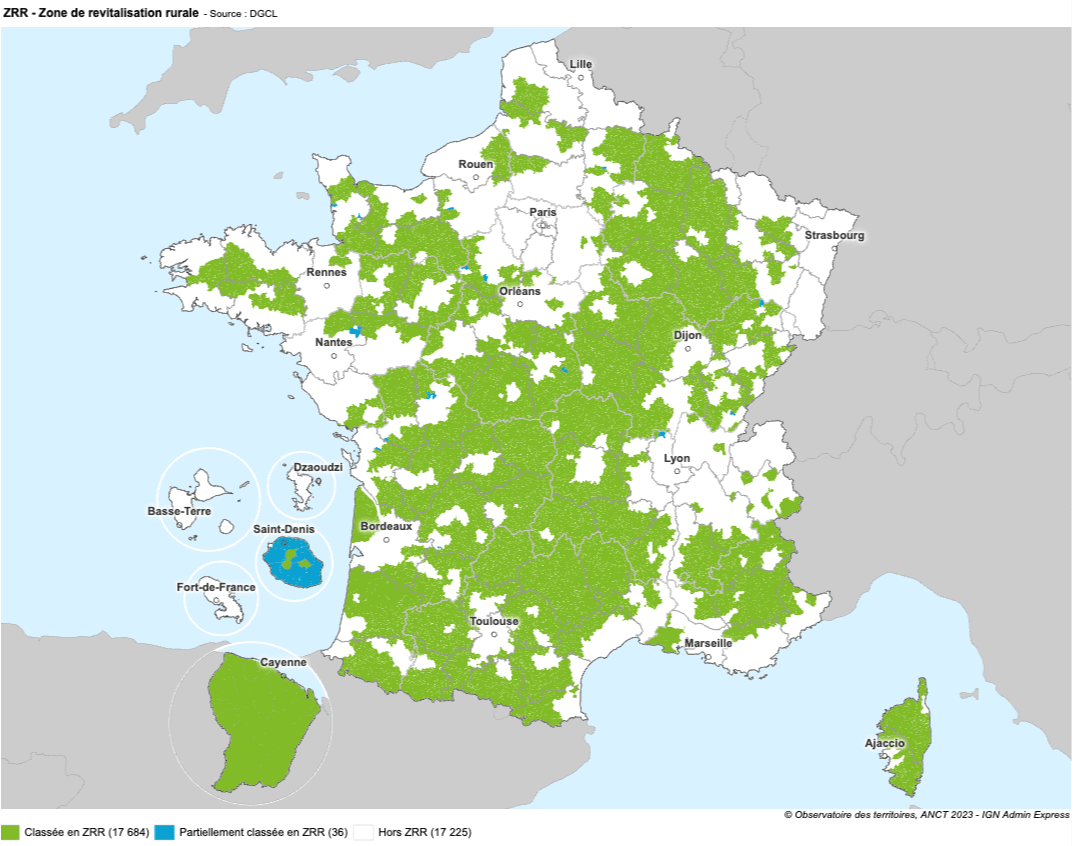 S'installer en Zone de Revitalisation Rurale (ZRR)